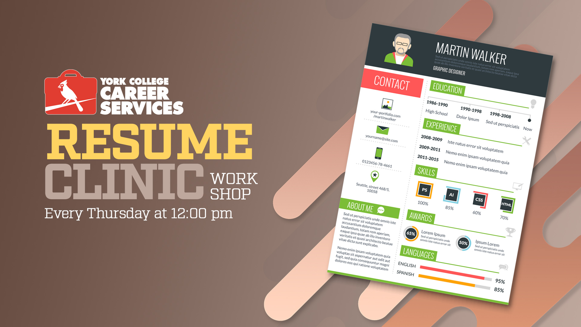 Resume Clinic Workshop - Career Resource Center - York College