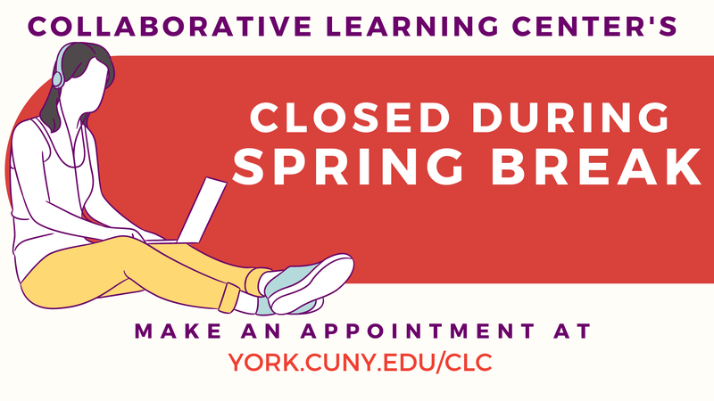 Tutoring closed during Spring Break! Tutoring closed during Spring Break!