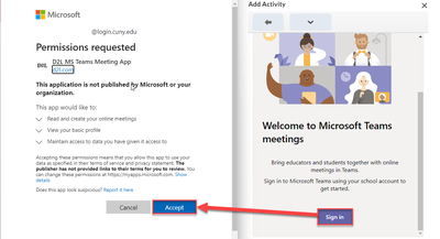 Accessing Microsoft Teams Meeting from your BrS course to create meetings