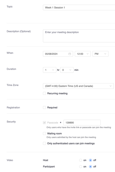 Accessing Zoom from your BrS course to create meetings - Center For ...