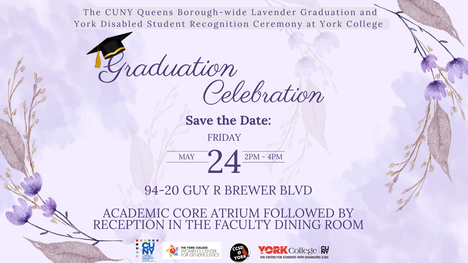 Lavender Graduation and York Disabled Student Recognition Ceremony ...