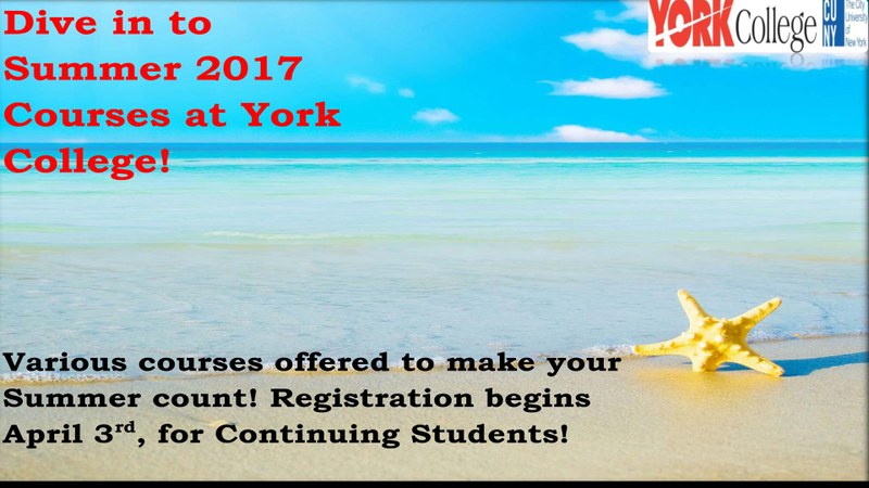 Summer Session - York College / City University of New York - York College
