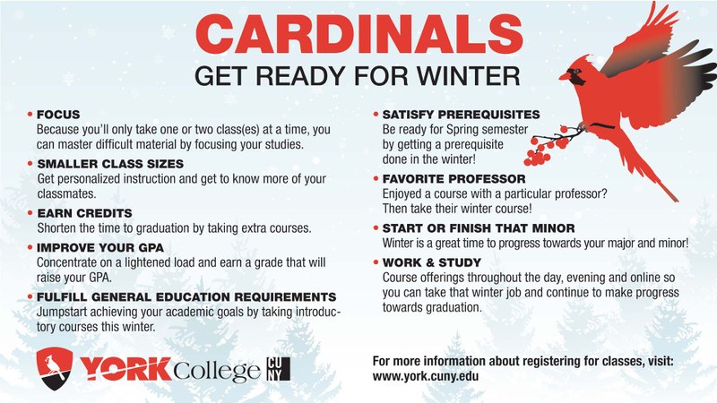 Winter Session - York College / City University of New York - York College