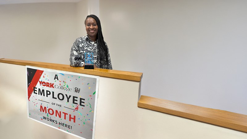 June Employee of the Month Stands Out for Her Collaborative Nature - News - York College