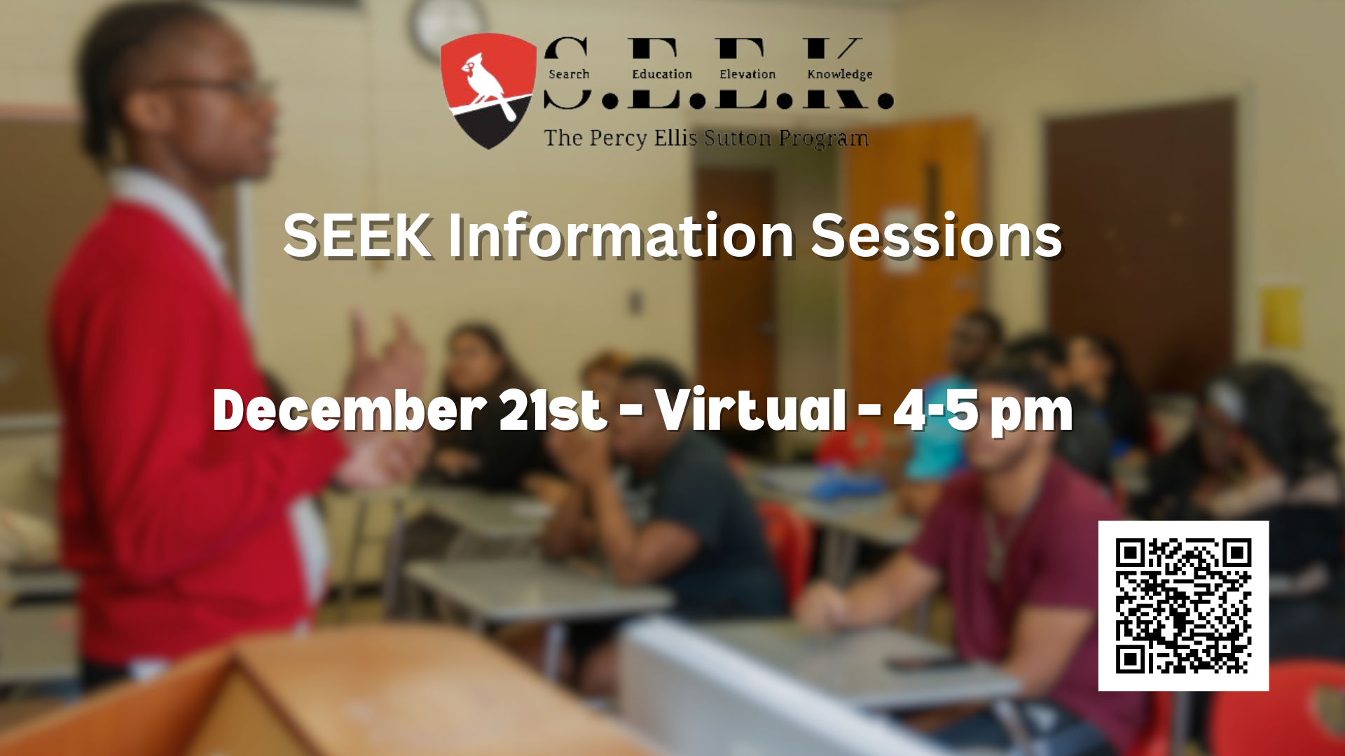 S.E.E.K. Information Sessions - 12/21/23 - Percy E. Sutton SEEK Program ...